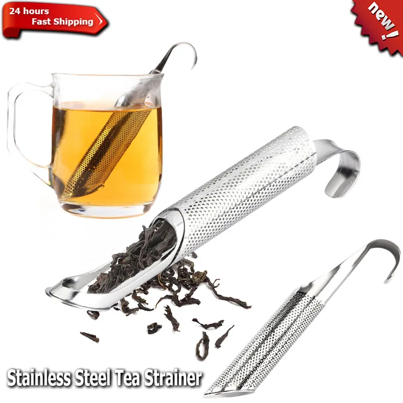 Stainless-Steel-Tea-Strainer-New-Metal-Pipe-Design-Tea-Infuser-Puer-Tea ...