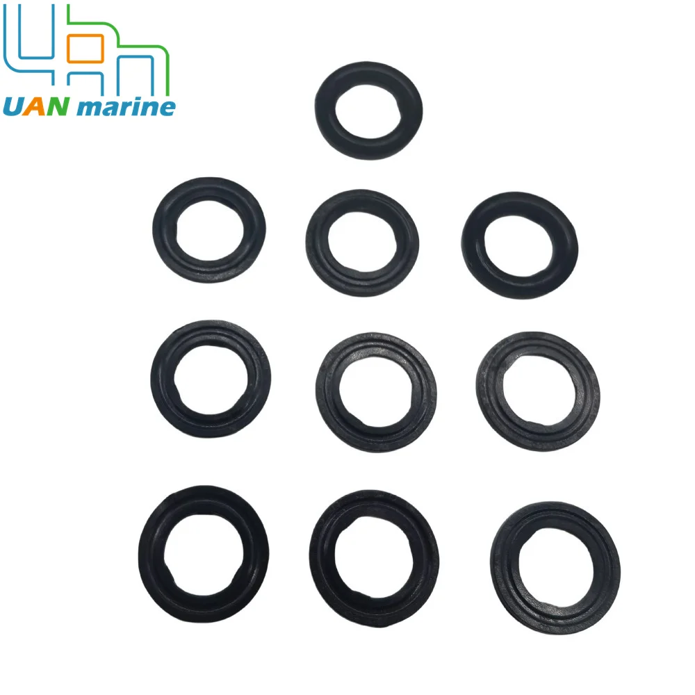 10-Pieces-09168-10022-Gear-Case-Lube-Oil-Drain-Plug-Bolt-Gasket-Seal ...