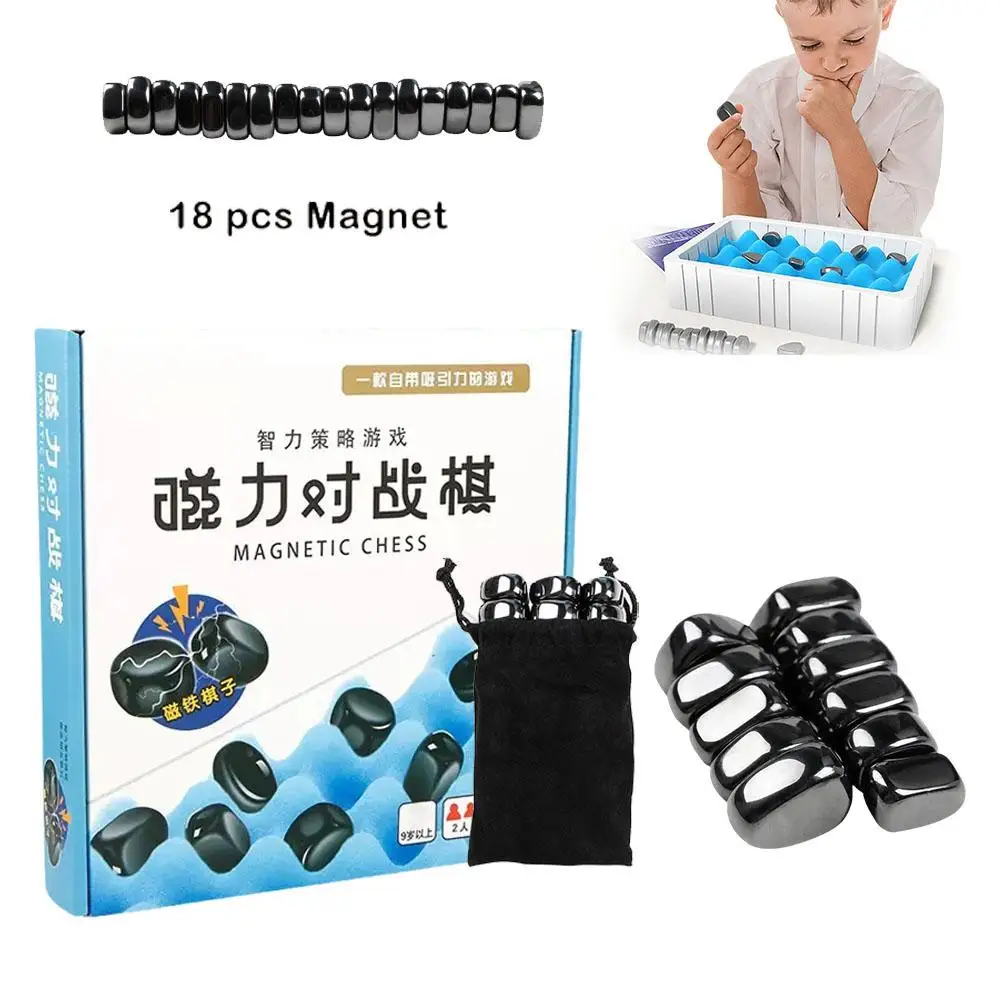 Magnetic-Chess-Game-Magnet-Board-Game-Funny-Table-Top-Magnet-Game ...