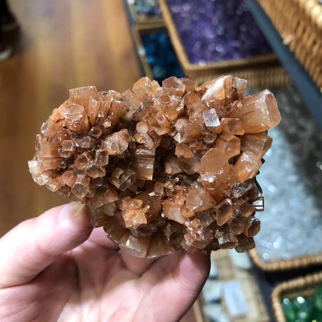 Aragonite Crystal Cluster | Natural Aragonite Stones | Orange Healing ...