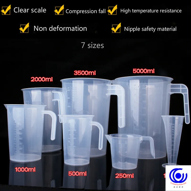 new-100-250-500-1000-2000-3500-5000ml-thickened-plastic-measuring ...