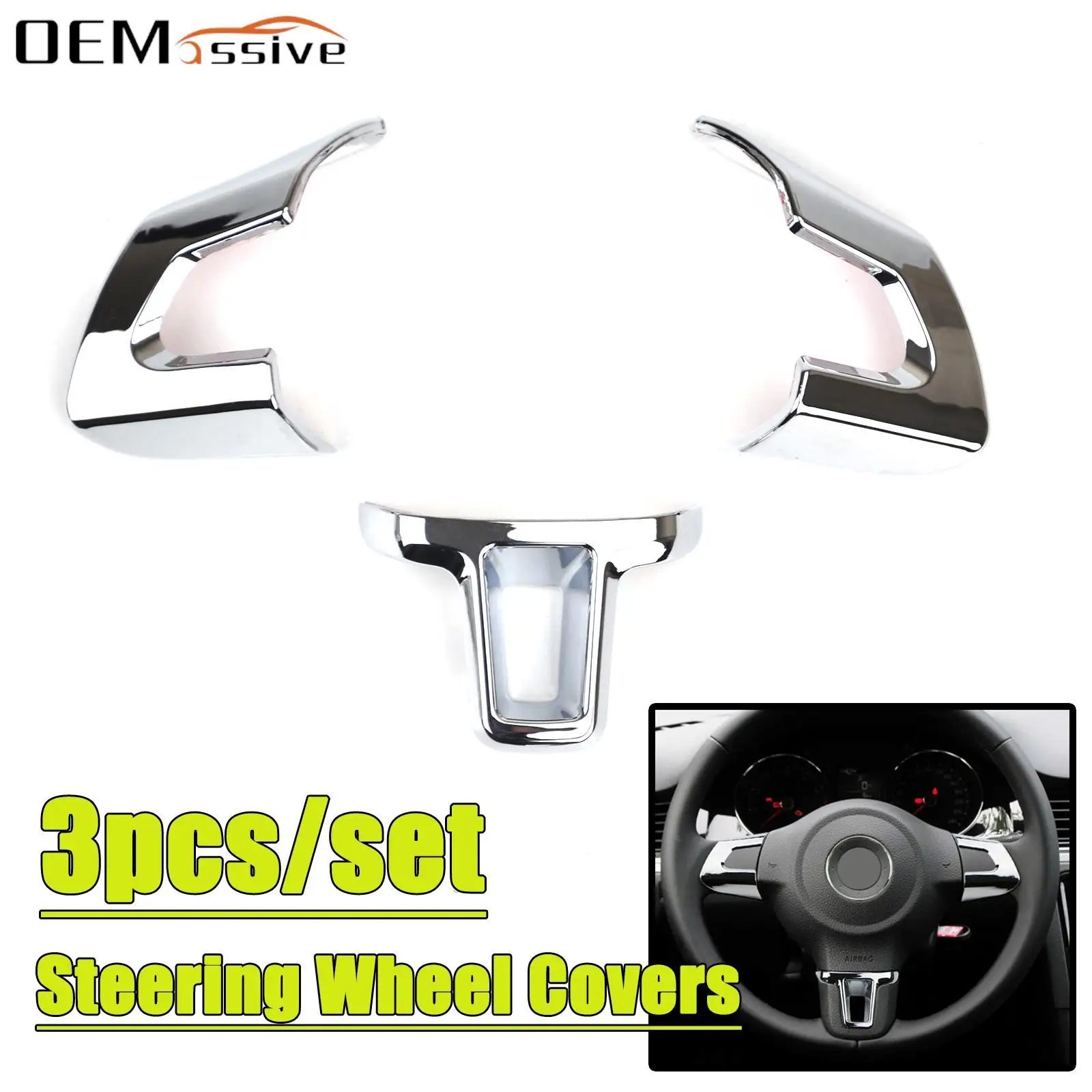 For-VW-Golf-MK6-Bora-Jetta-Polo-Touran-Eos-Caddy-Car-Accessories-Chrome ...