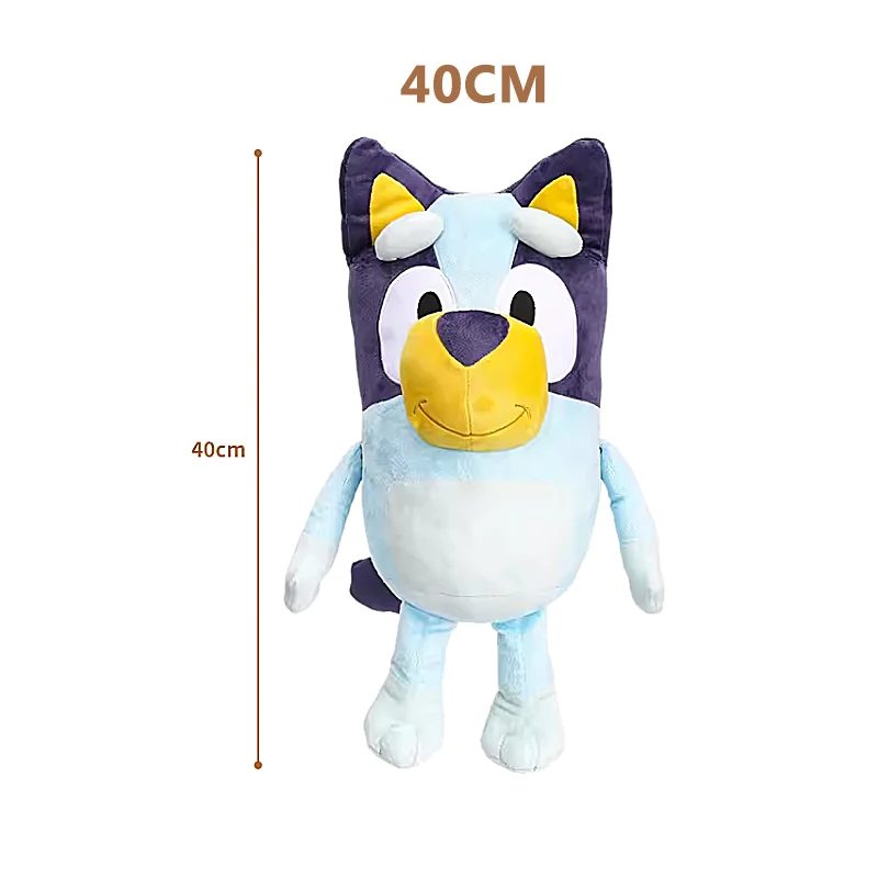 Bluey-muñecos de peluche de 40cm para niños, figuras de Anime, animales ...