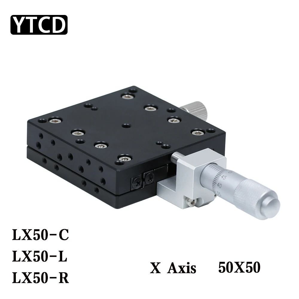 High-precision-X-axis-50-50mm-LX50-CLX50-LLX50-R-linear-platform-slide ...