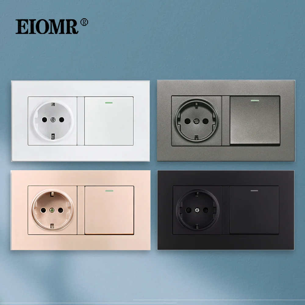 EIOMR-16A-Power-Socket-Light-Switch-Flame-Retardant-PC-Panel-1-Gang-1-2 ...