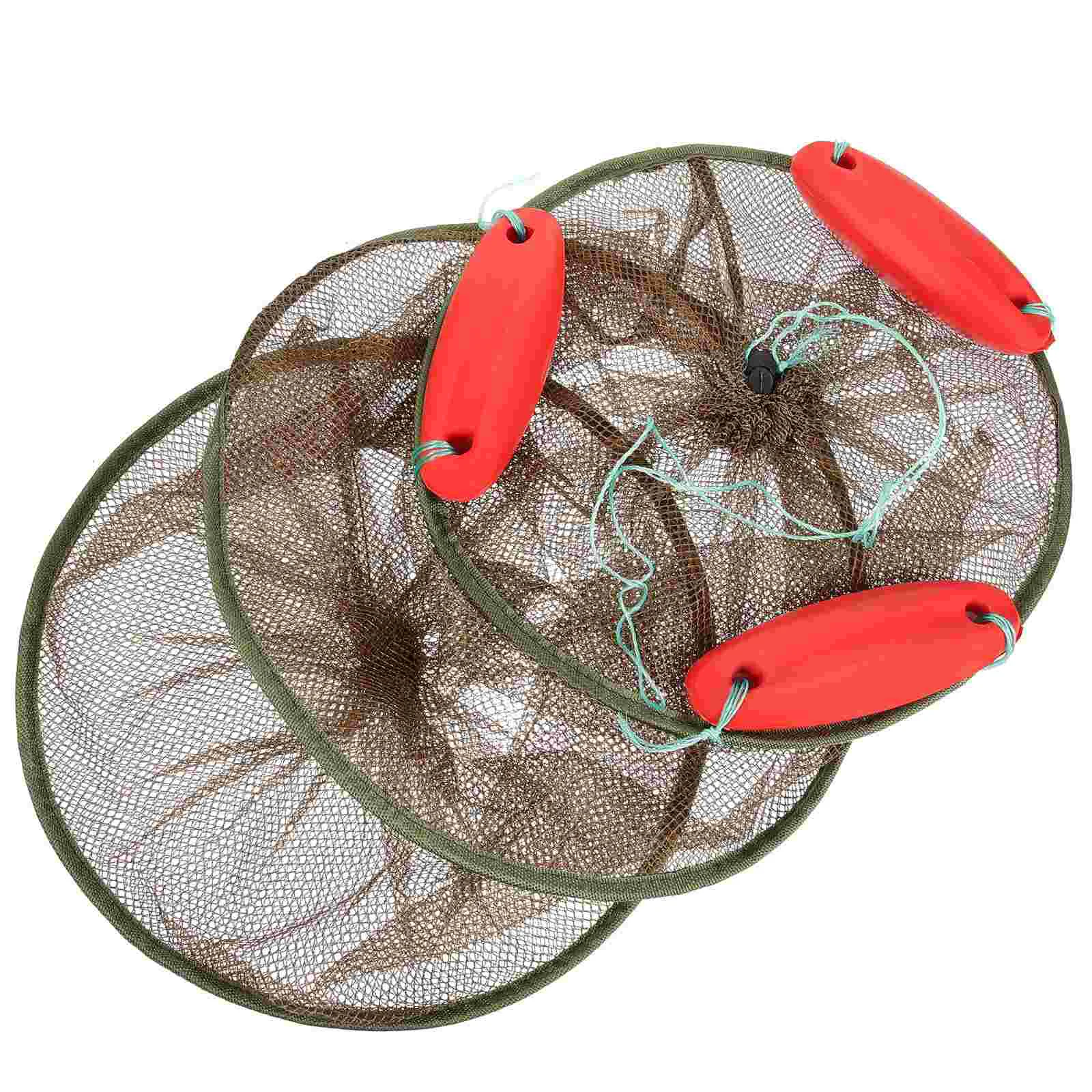 Floatable-Fishing-Net-Collapsible-Wire-Mesh-Basket-Lobster-Shrimp ...