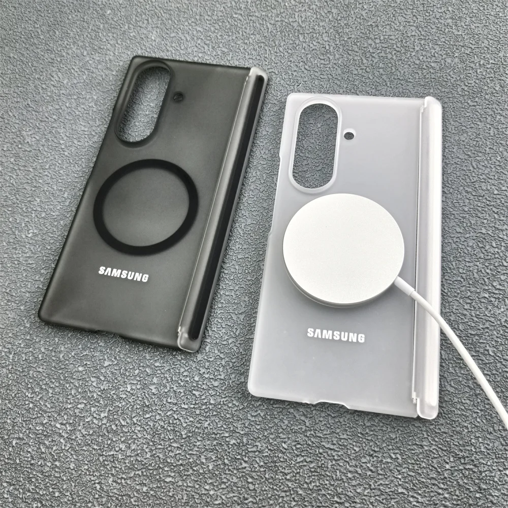 Samsung Z Fold 7 6 5 4 Matte Clear Magnetic Phone Case For Galaxy Z ...