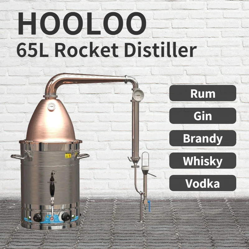 Hooloo 65l Rocket Distiller Small Commercial Stills Gin Rum Whiskey ...