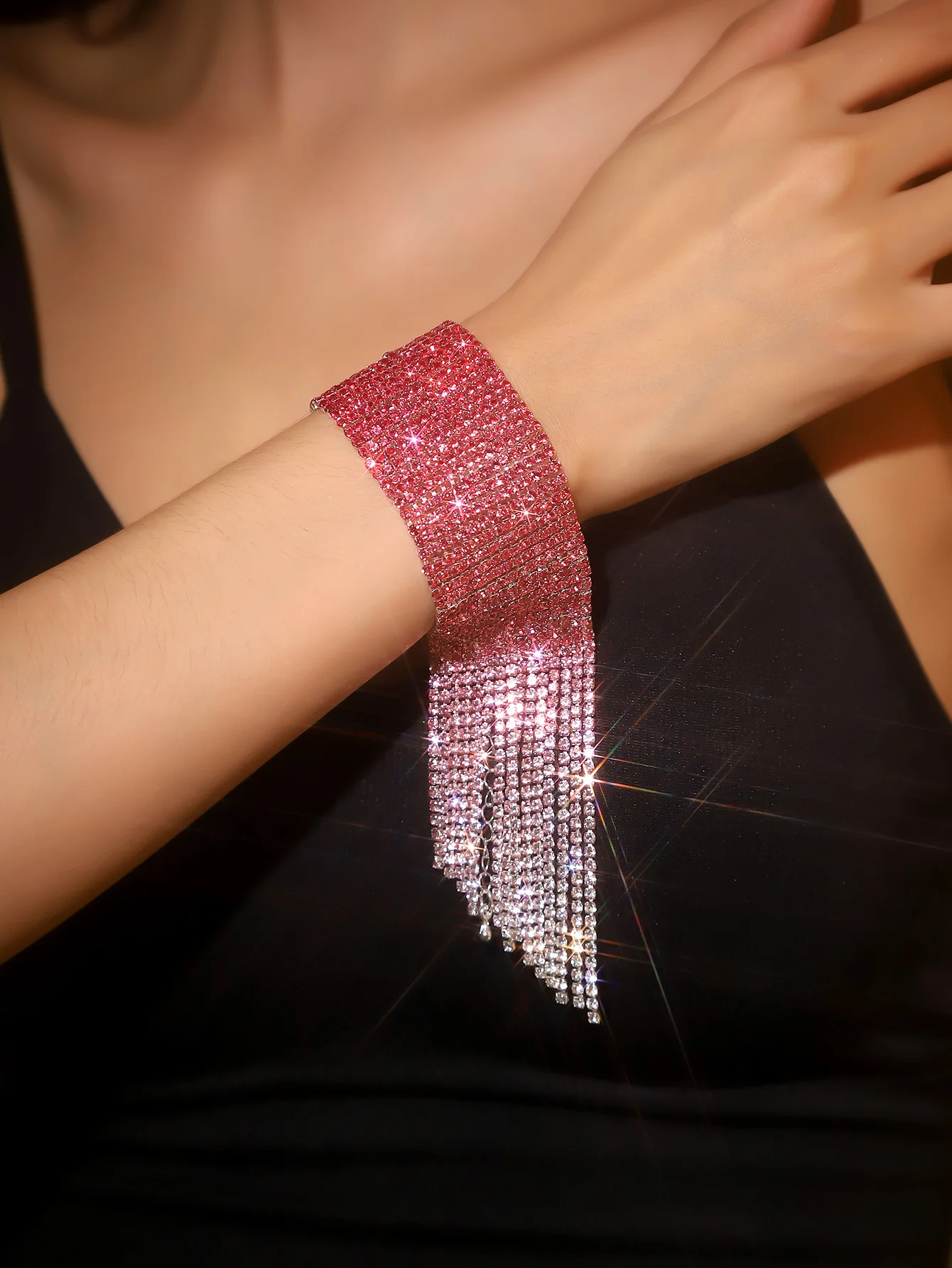 Kad-nlar-i-in-l-ks-Bling-kristal-Rhinestone-bilezikler-g-m-renk-zarif ...