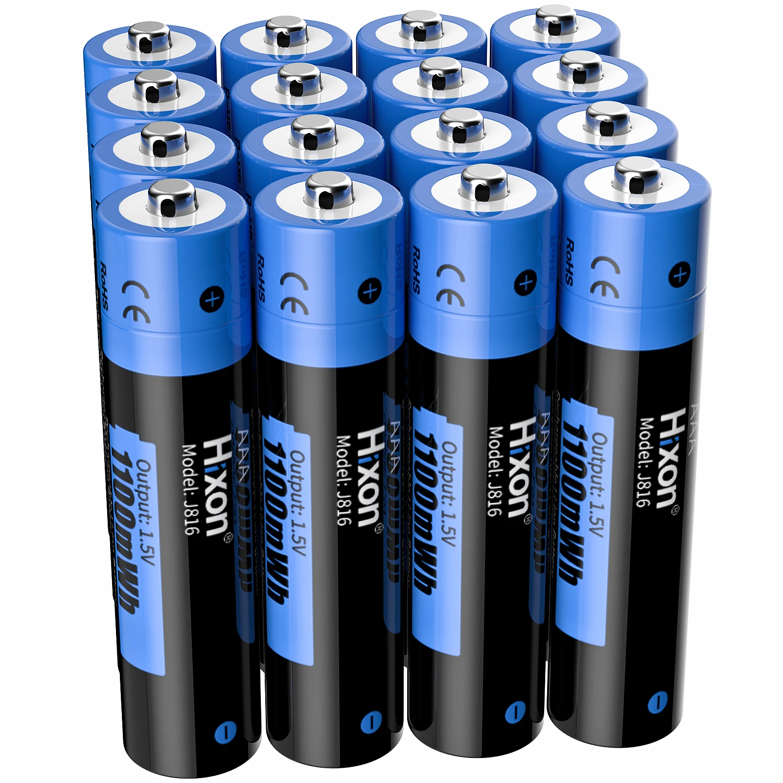Hixon-batería recargable de iones de litio, pilas AAA de litio, 1100mWh ...