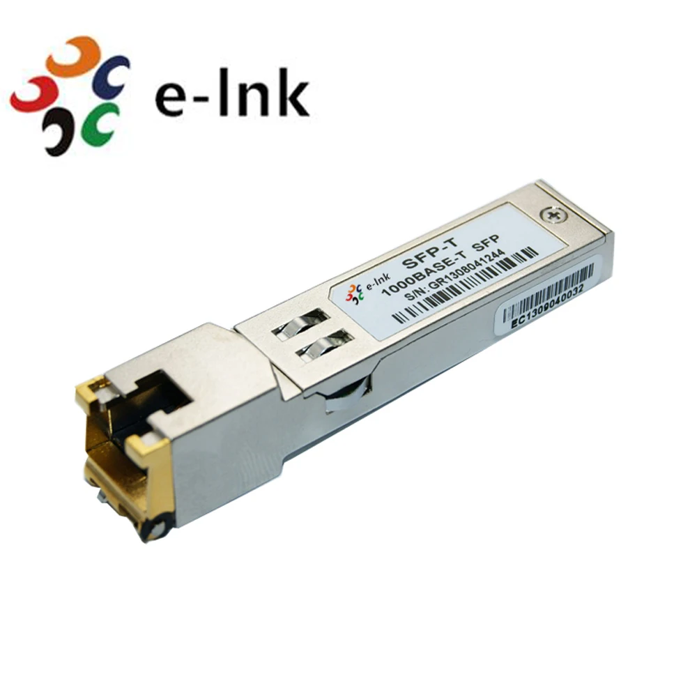 100mbps Copper Sfp With Spring Latch, 100 Base-t Standard, Rj-45, 100m ...
