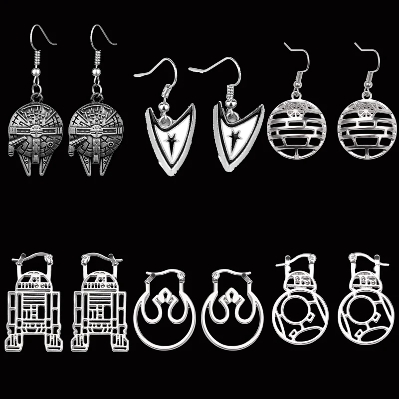 Star Wars Earring Women Jewelry Trendy Robot Millennium Falcon ...