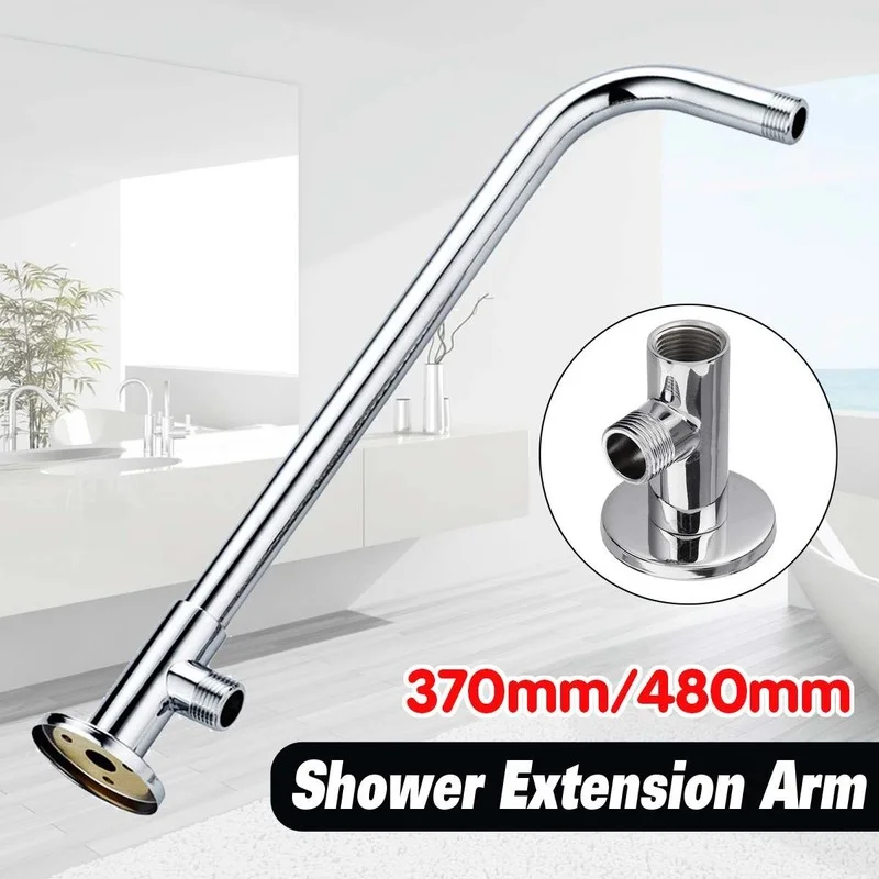 Wall-Shower-Arm-Shower-Head-Extension-Pipe-Stainless-Steel-Exposed ...