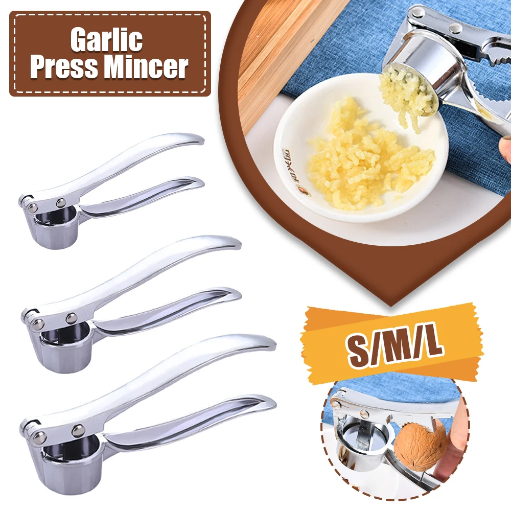 Stainless-Steel-Garlic-Masher-Kitchen-Vegetable-Crusher-Handheld-Manual ...