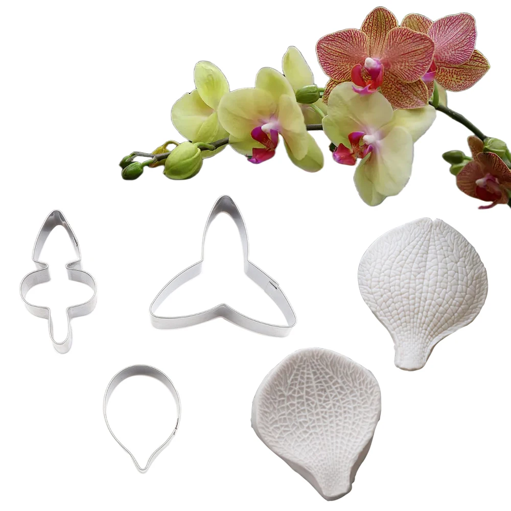 Butterfly-Orchid-Petal-Veiner-Cutters-Silicone-Molds-Cake-Decorating ...