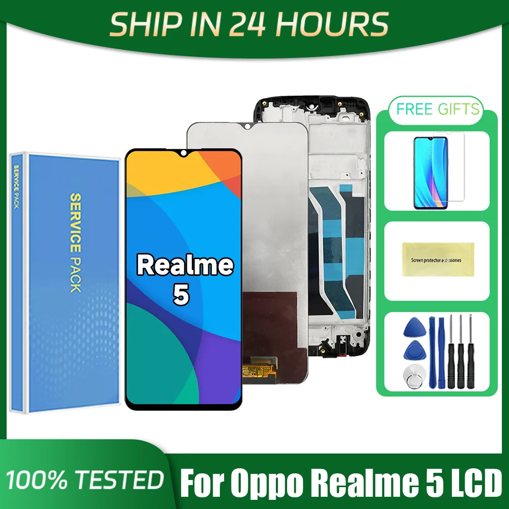 6-5-For-Oppo-Realme-5-LCD-Display-Touch-Screen-Digitizer-Assembly ...