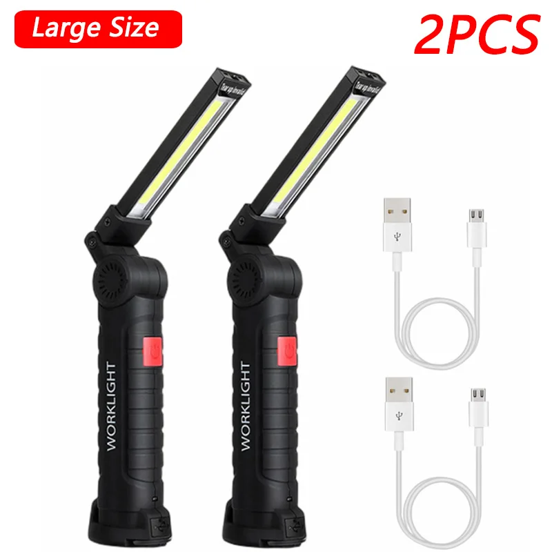 2PCS-Rechargeable-Work-Lights-LED-Work-Light-Hanging-Hook-5-Modes ...
