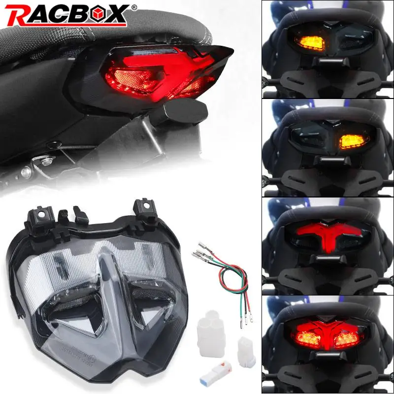 Rear-Motorcycle-LED-Tail-Light-Red-Yellow-Turn-Signals-Brake-Light-for ...