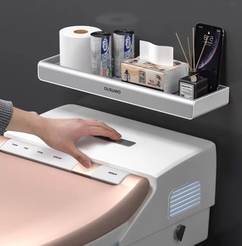 Toilet-storage-rack-above-toilet-bathroom-wall-mounted-multifunctional ...