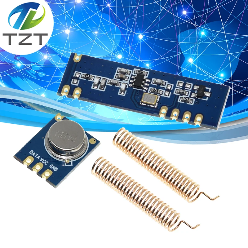 TZT-1-Set-433MHz-100-Meters-Wireless-Module-Kit-ASK-Transmitter-STX882 ...