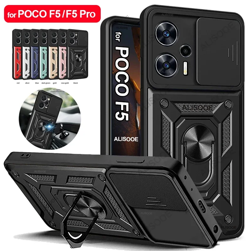 For-POCO-F5-Pro-Case-Slide-Lens-Protect-Ring-Cover-for-Xiaomi-13T-13Pro ...