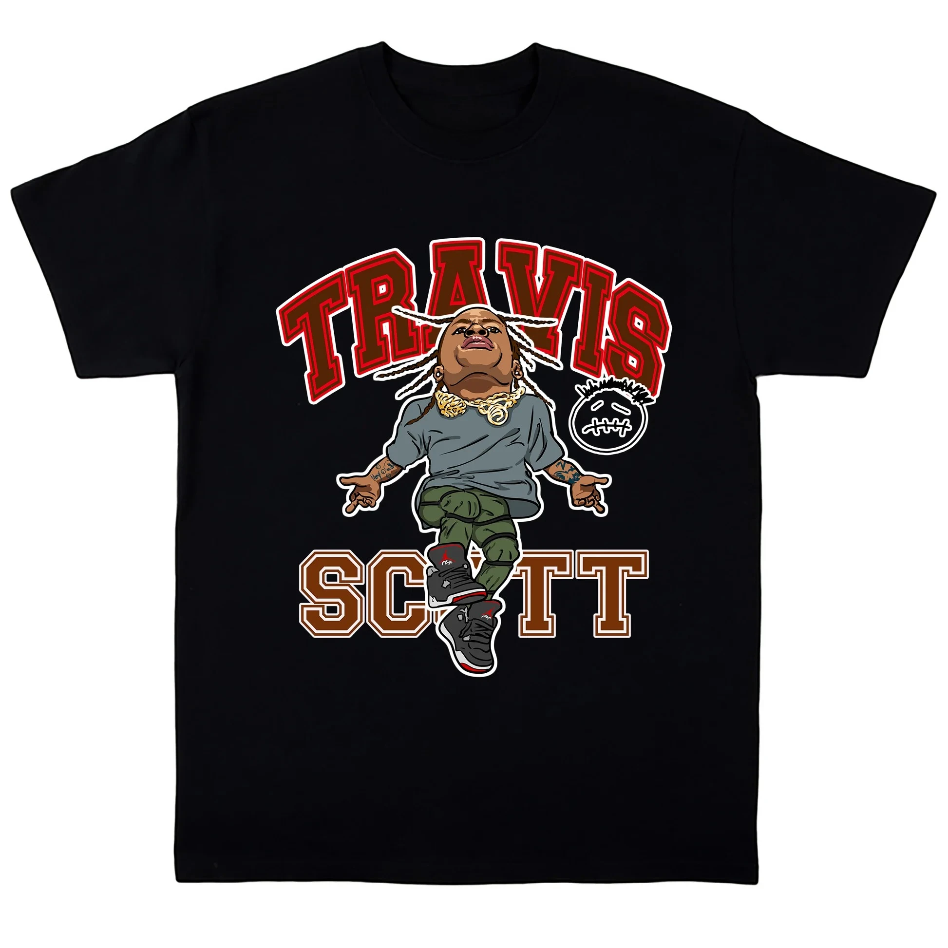 New Travis Scott creativity Cute Style graphics Cotton shirt unisex Y2k ...