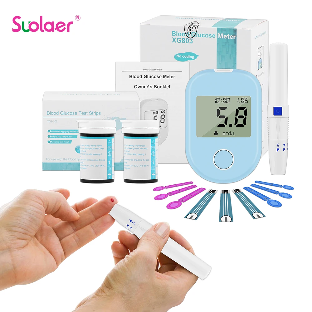 SUOLAER-medidor De Glucosa En Sangre, Glucómetro Médico, Dispositivos ...