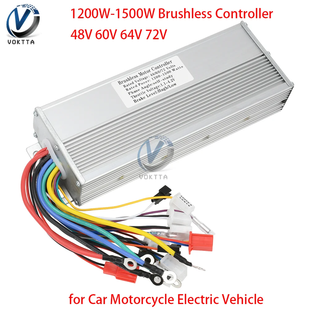 48V 60V 64V 72V 1200W-1500W Universal Intelligent Brushless Controller ...