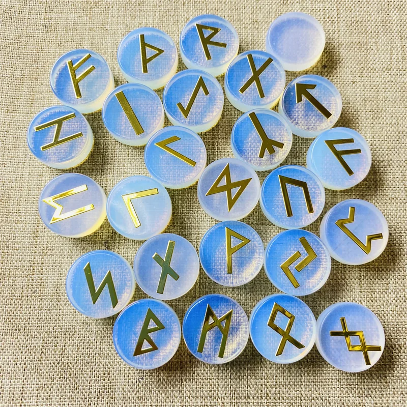 Natural-Opal-Crystal-Rune-Stone-Irregular-Divination-Fortune-telling ...