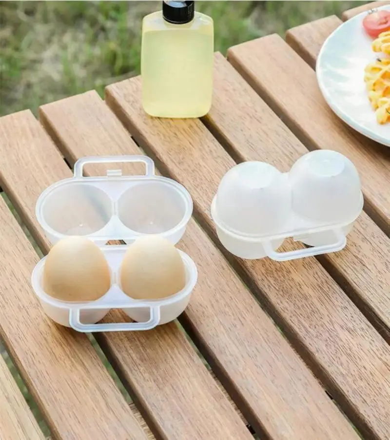 2-Grid-Egg-Plastic-Storage-Box-Container-Portable-Egg-Holder-for ...