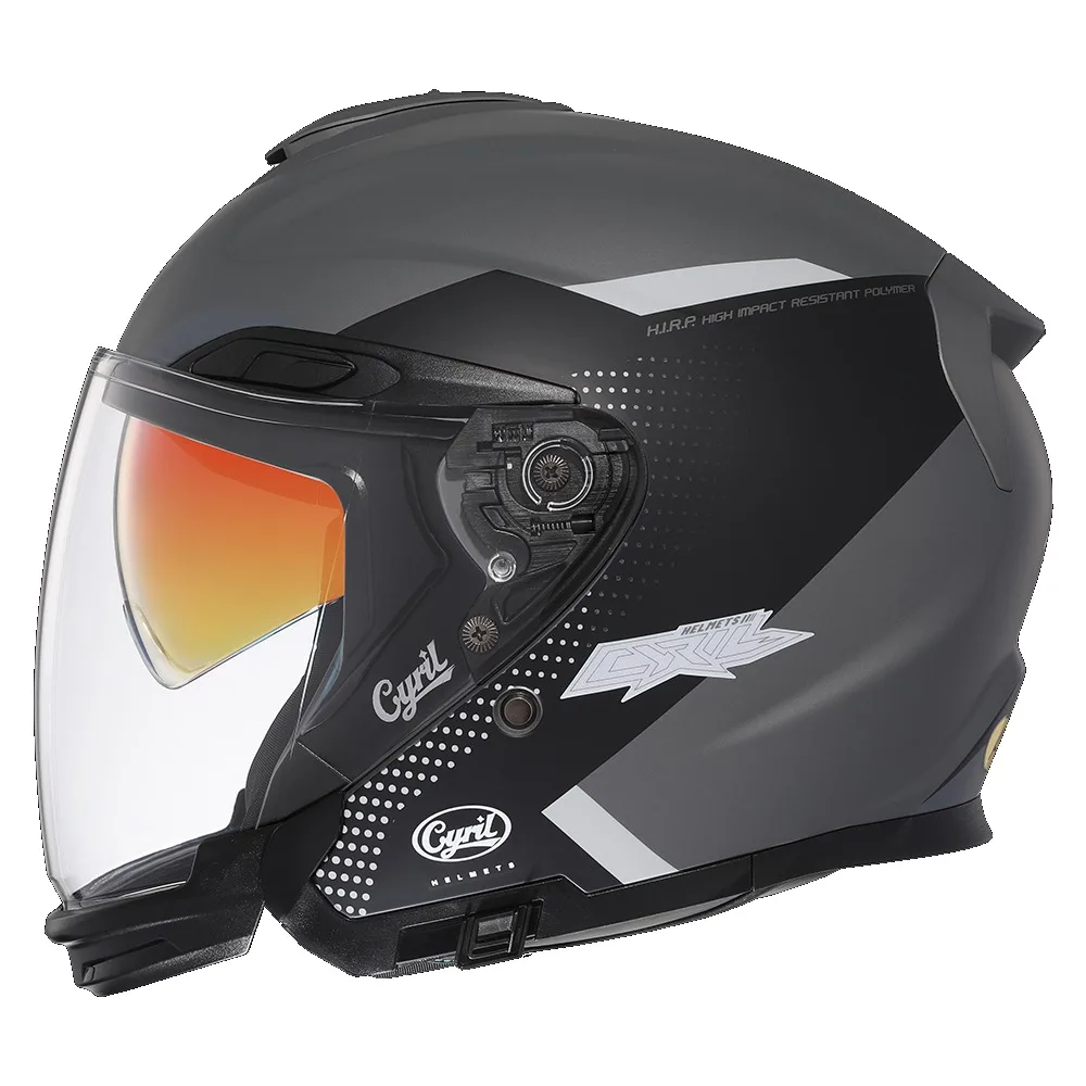 Open-Face-Motorcycle-Helmet-Double-Visor-Dot-Approved-CYRIL-R18 ...