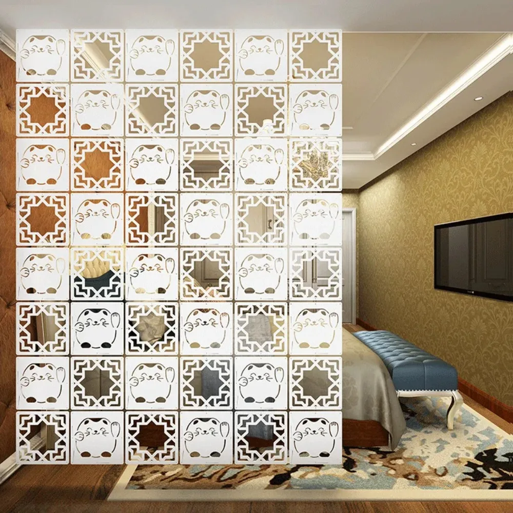 Mampara divisoria plegable de MDF de 29x29cm, Panel colgante divisor de ...