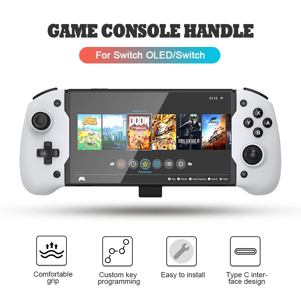 Violet - Manette de jeu 6 axes pour Console Nintendo Switch -NS OLED, manette intégrée ...