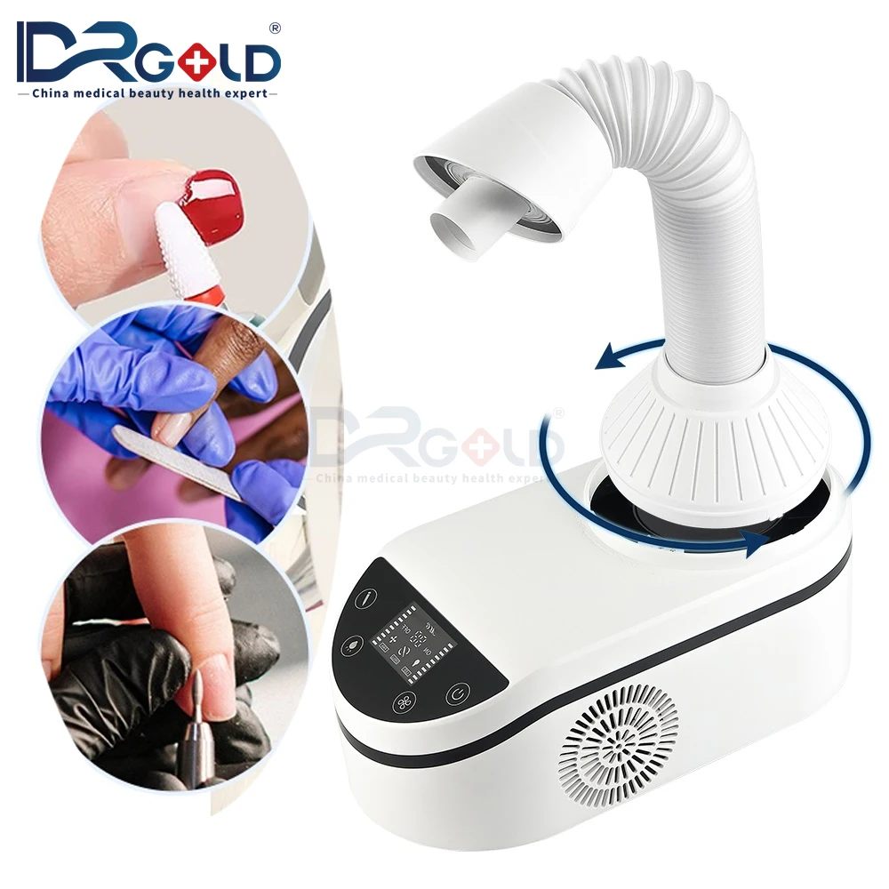 Silent Vacuum Cleaner Nail Dust Collector Super Power Brushless Motor ...