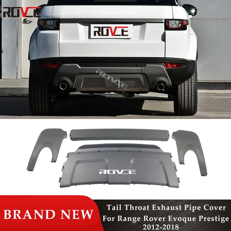 ROVCE-4-PCS-Rear-Bumper-Insert-Tail-Throat-Exhaust-For-Land-Rover-Range ...