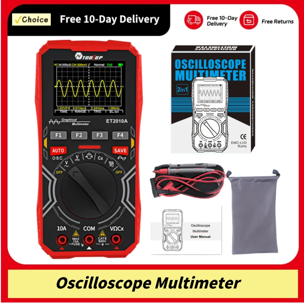 2in1-4000-CountsOscilloscope-Multimeter-Digital-Display-Handheld-Oscope ...