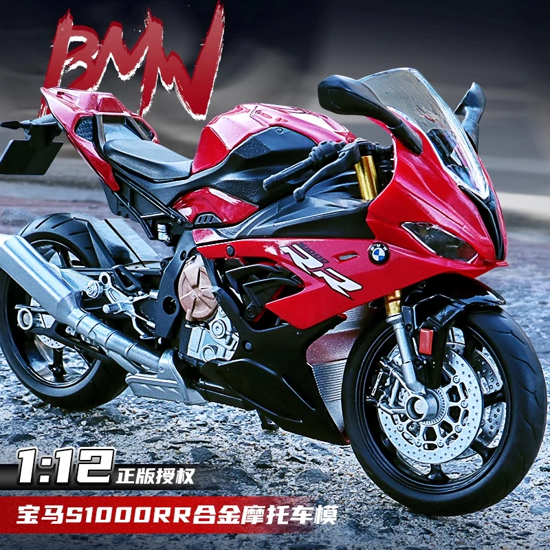 1:12 BMW S1000RR Motorcycle Toy Diecast Metal Racing Model Super Sport ...