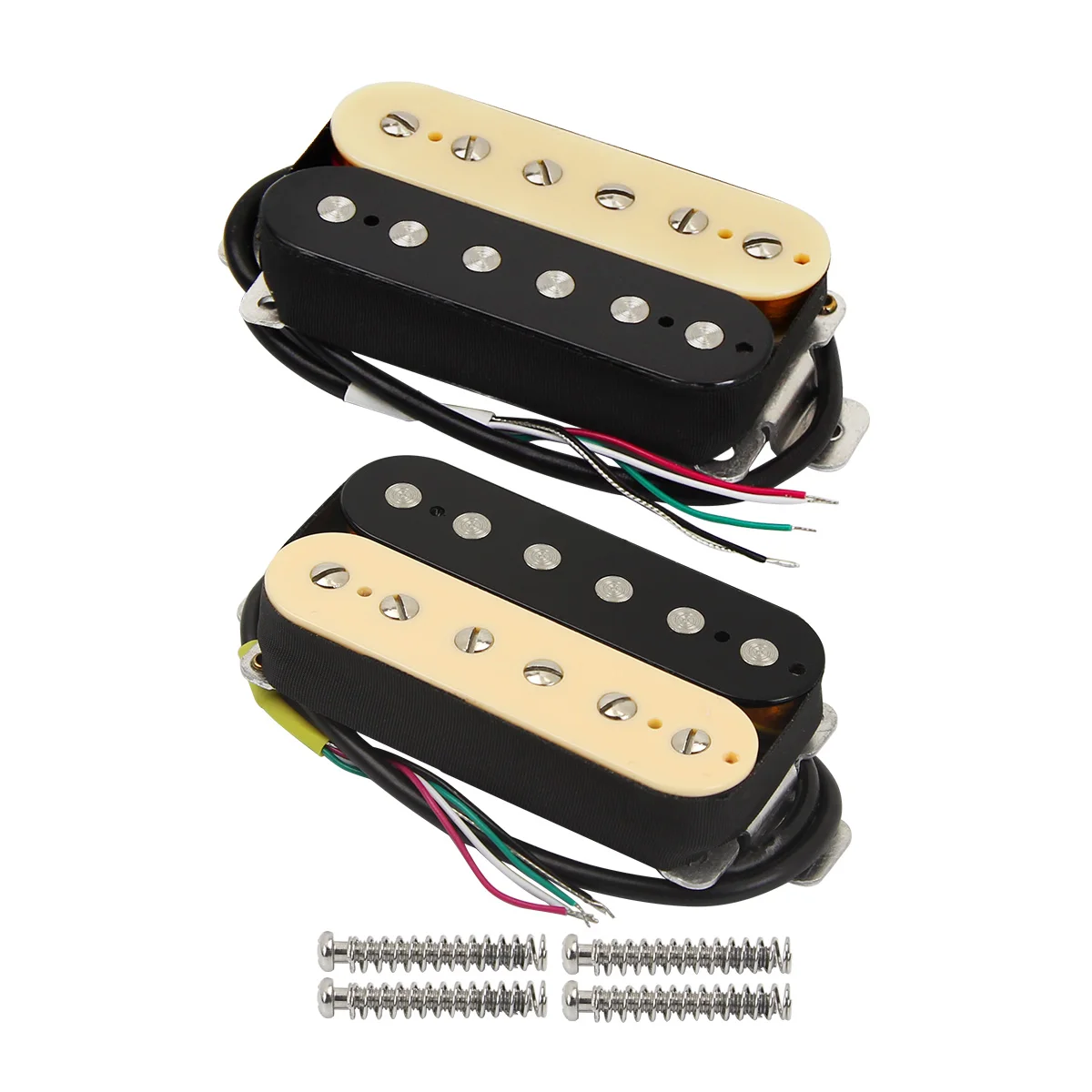 Set Bridge Neck Guitar Humbucker Pickup | Zebra Guitar Humbucker ...