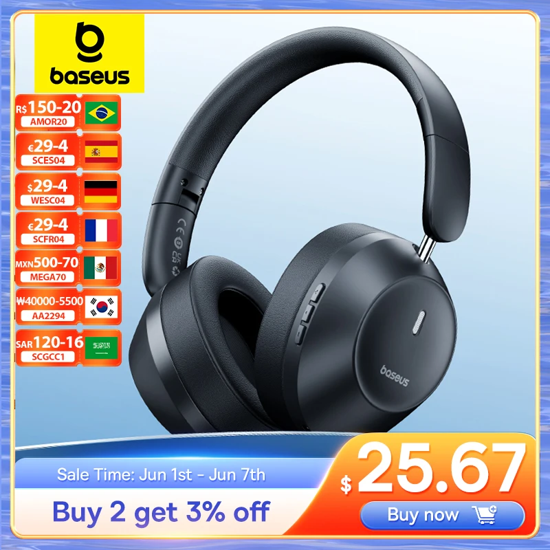 Baseus-auriculares-inal-mbricos-30-Max-aud-fonos-con-Bluetooth-5-3 ...