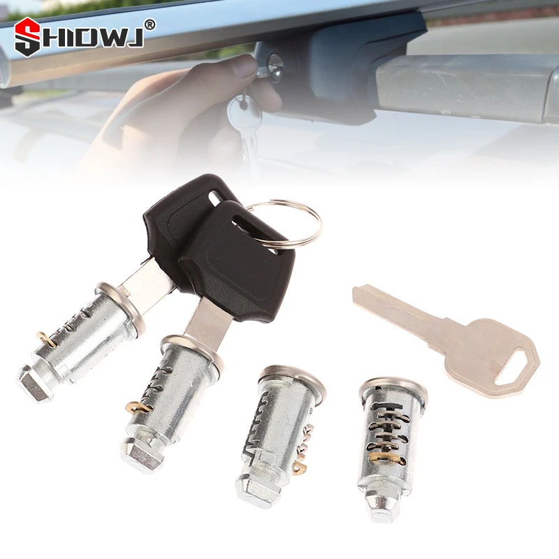 1Set-Car-Modification-Parts-Roof-Fixed-Cross-Bar-Lock-Cylinder-Damage ...