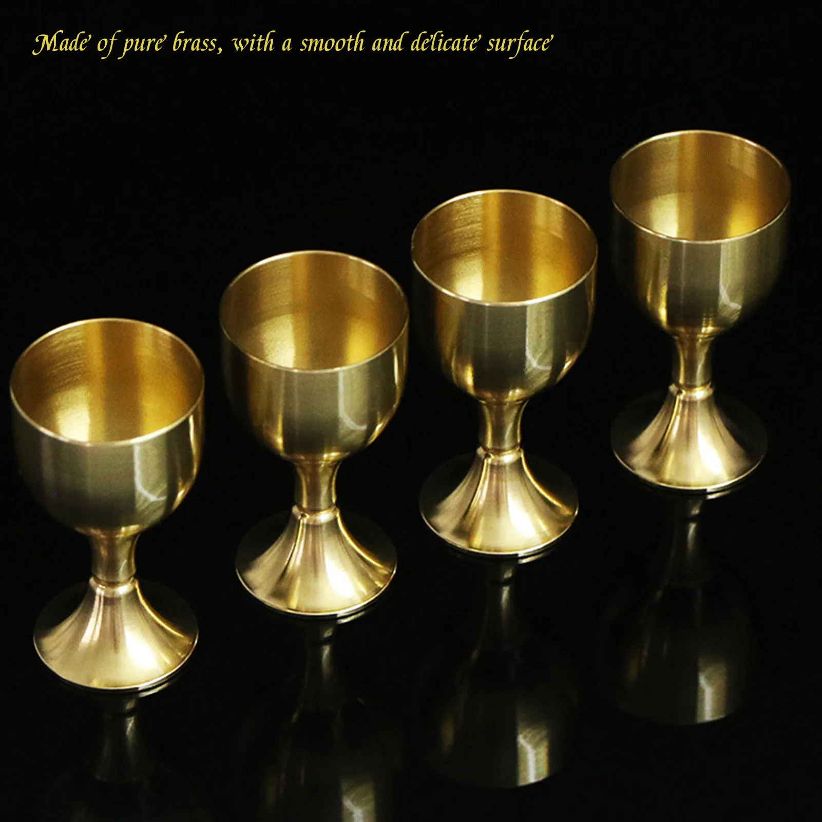 Pure-Copper-Chalice-Cup-Cocktail-Glass-Wine-Goblet-Brass-Beverage-Brass ...