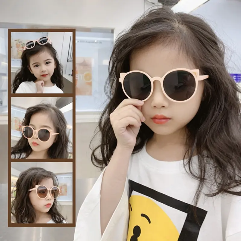 2022 고양이 귀 어린이 선글라스 귀여운 아기 선글라스 어린이 장식 안경 새로운 패션 Aliexpress