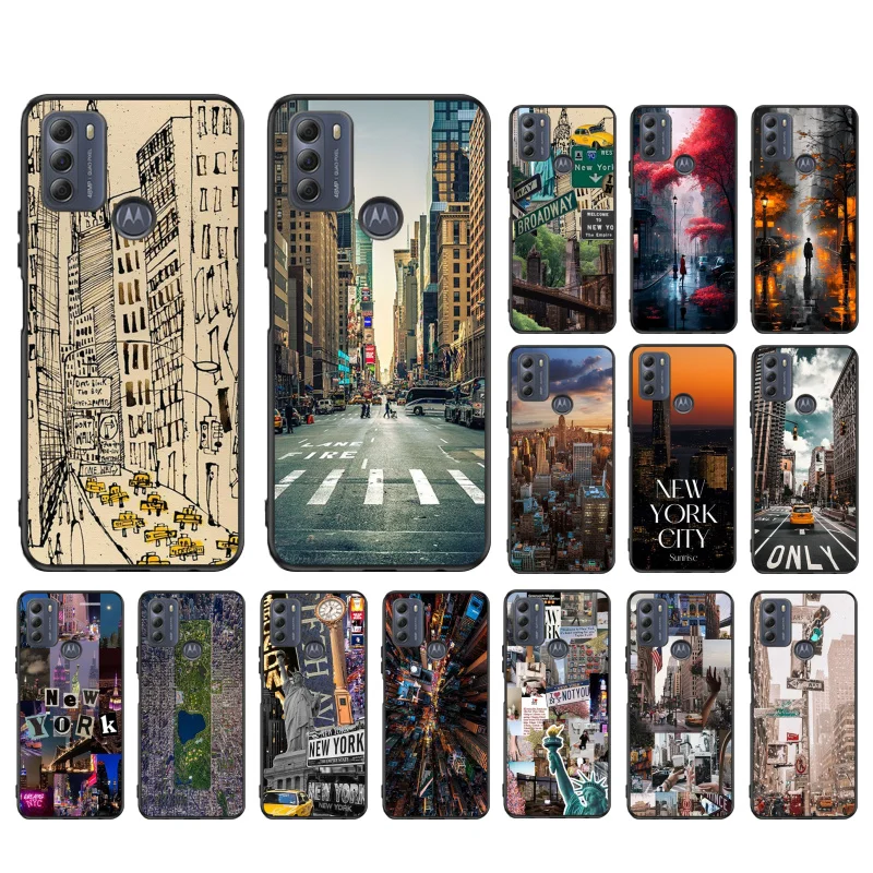 New-York-City-Street-Phone-Case-For-Moto-G84-G23-G24-G31-G32-G41-G51 ...