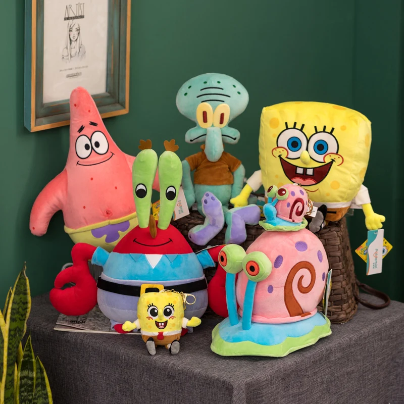 Anime-Spongebob-Squarepants-Patrick-Star-Squidward-Eugene-H-Krabs-Gary ...
