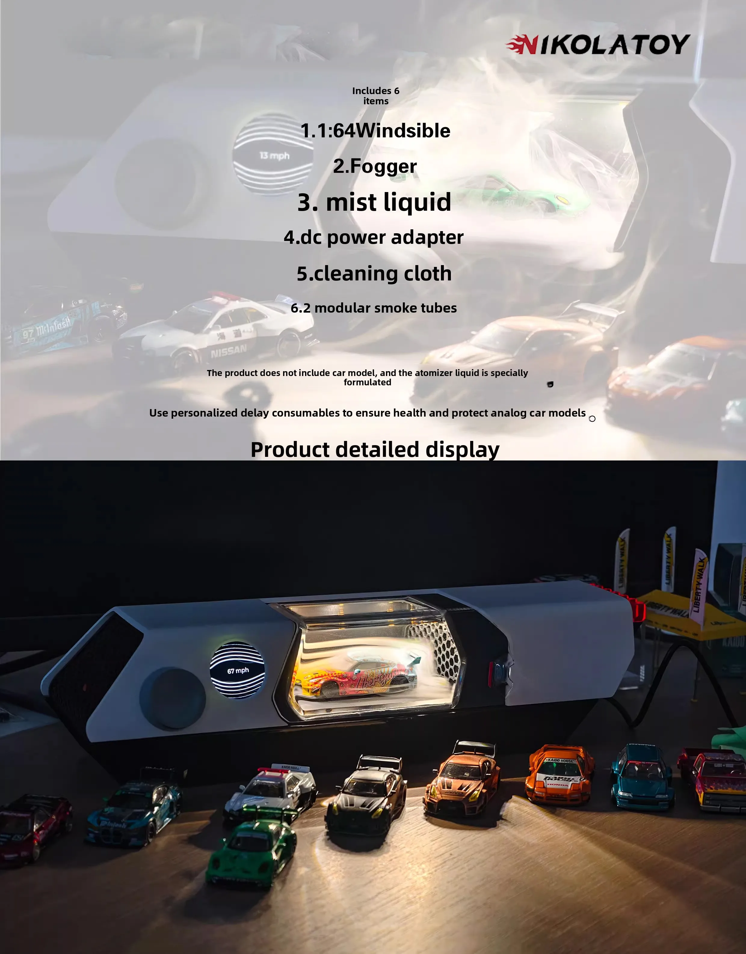 NIKOLATOY аэродинамический ветровой туннель 1:64 | AliExpress