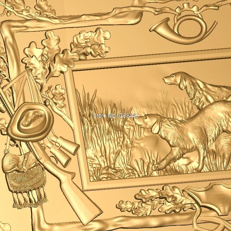 Panno-Ohota 3D Modell Megkönnyebbülési Ábra Stl Formátum A Hound ...