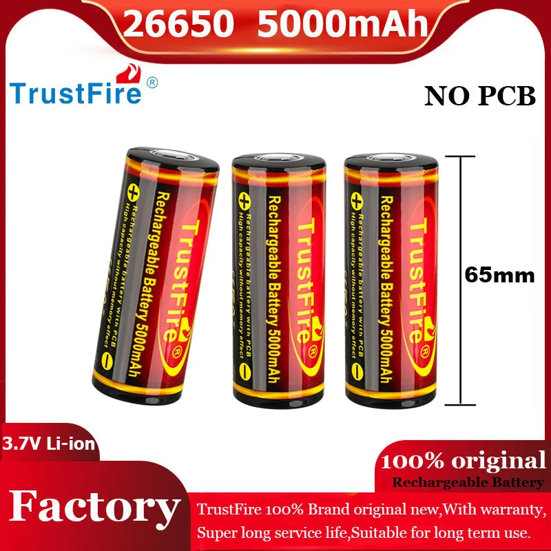 TrustFire-26650-5000mAh-High-Capacity-3-7V-Lithium-Battery-For ...