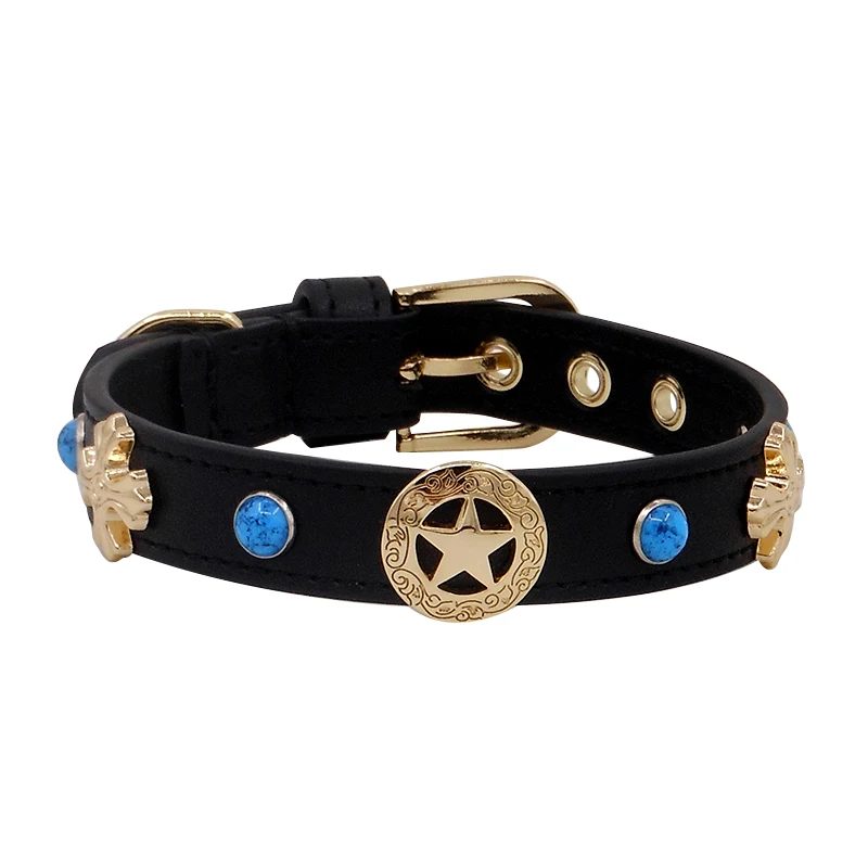 Pitbull-Dog-Collar-Personalized-Designer-Leather-Pet-Collar-Rivets ...