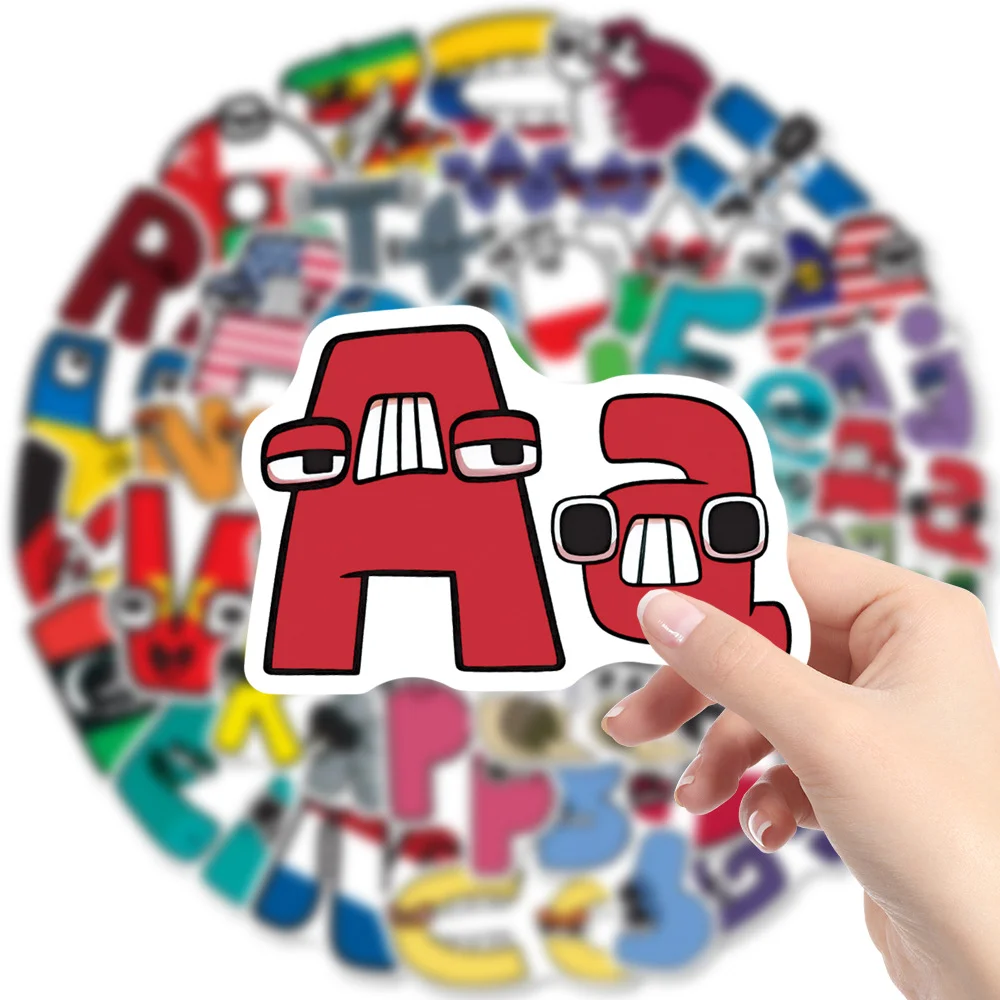 10-50-100Pcs-Alphabet-Lore-Stickers-Stickers-Motorcycle-Luggage-Guitar ...