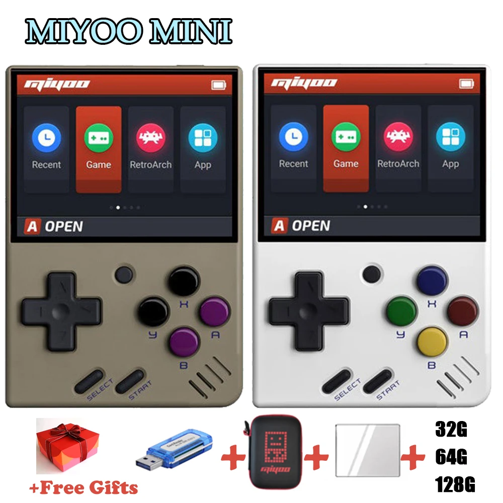Miyoo Mini V2 Handheld Retro Video Game Palyers Portable Game Console 2 ...
